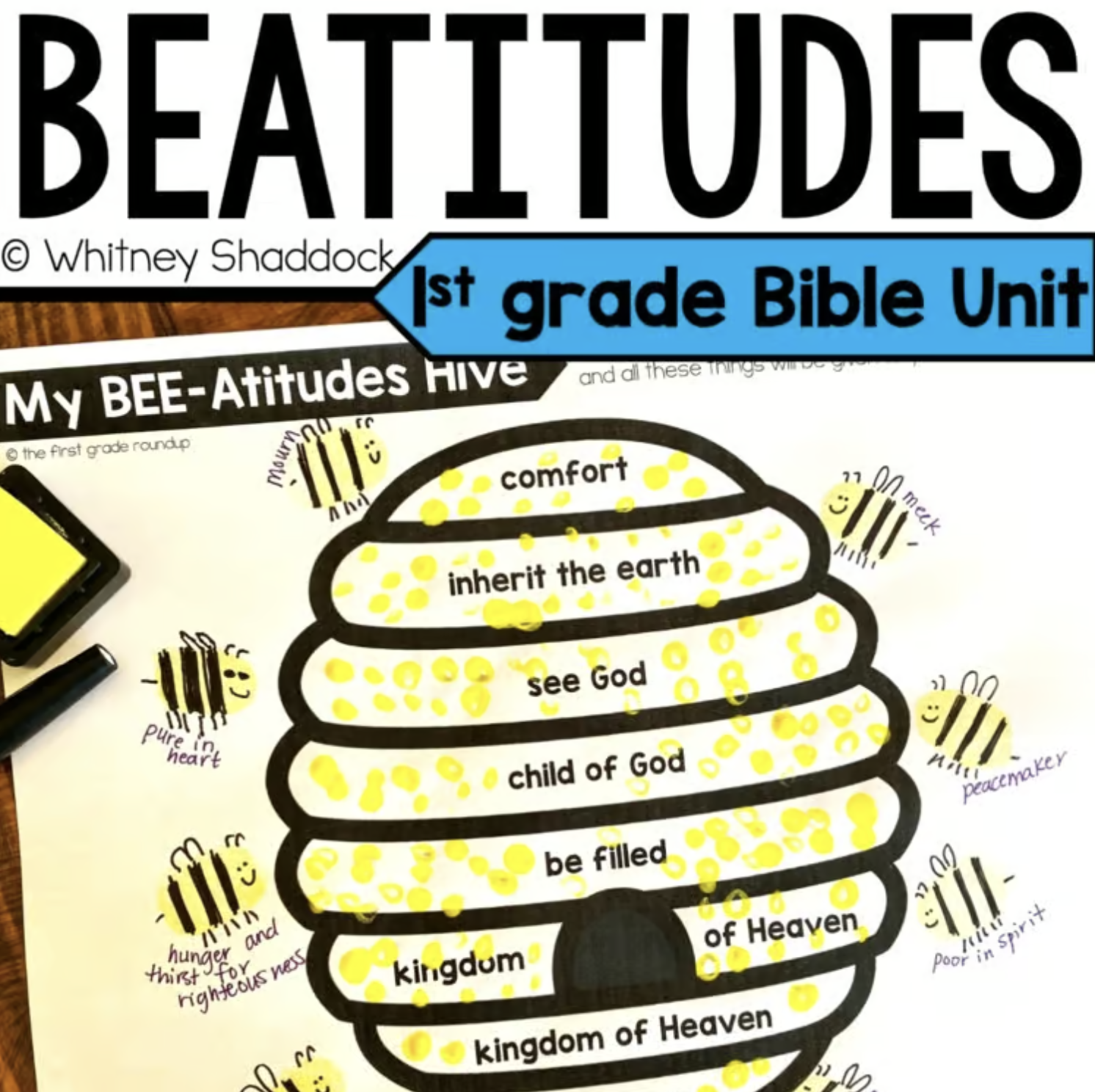 The Beatitudes Bible Lessons Kids Love - Sunday School Unit for 1st ...